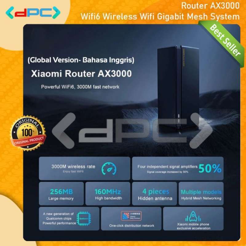 Jual Router Ax3000 Wifi6 Wireless Wifi Gigabit Mesh System V.global Di ...