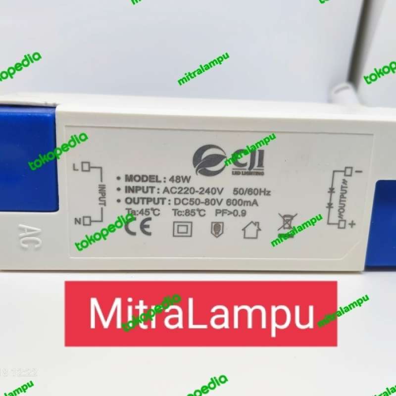 Jual Led Driver/ballast Travo Adaptor Downlight Panel Light 48w 48w Cji ...