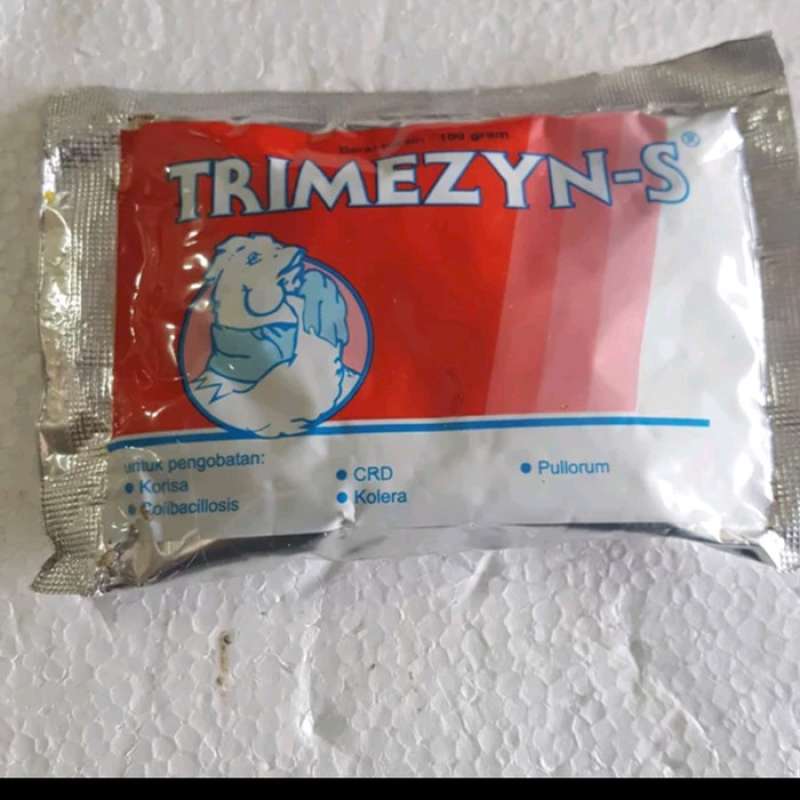 Promo trimezyn-s 100 gr trimezin serbuk obat vitamin ayam burung sakit ...