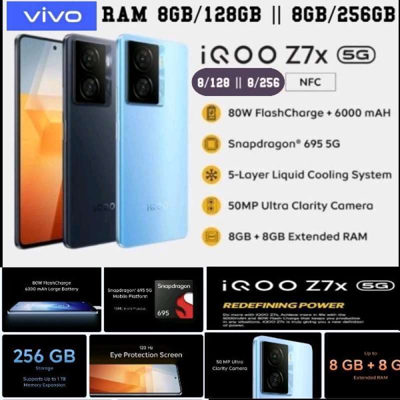 Jual IQOO Z7x 5G 8/128GB ||8/256GB Garansi Resmi di Seller TND SHOP - Leuwiliang, Kab. Bogor ...