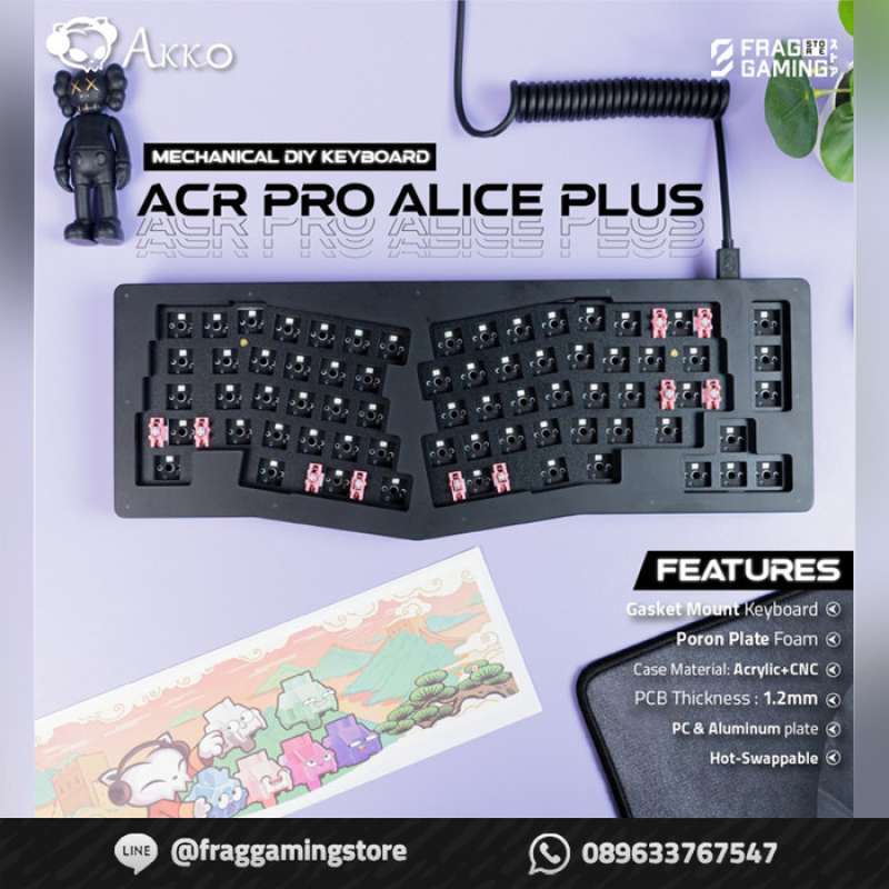 Jual Akko Acr Pro Alice Plus Barebone - Keyboard Kit - Hitam Black Di ...
