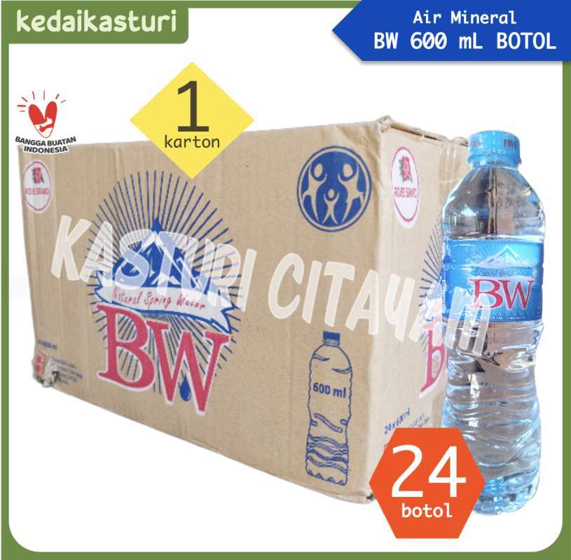 Jual Air Mineral Bw Rose Brand 600 Ml [1 Karton X 24 Botol] Di Seller ...