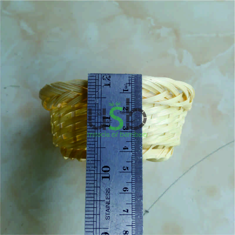 Jual Usb - Keranjang Makanan Snack Kiring Dari Bambu Anyaman Bulat ...