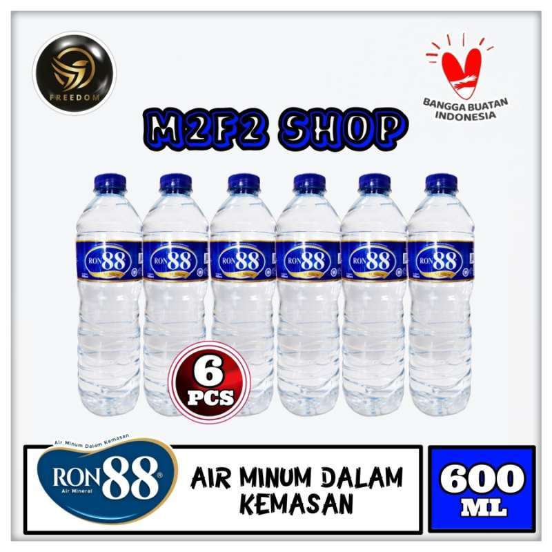 Promo Air Mineral Ron 88 Elite Tanggung Botol Pet - 600 ml (Kemasan 6 ...