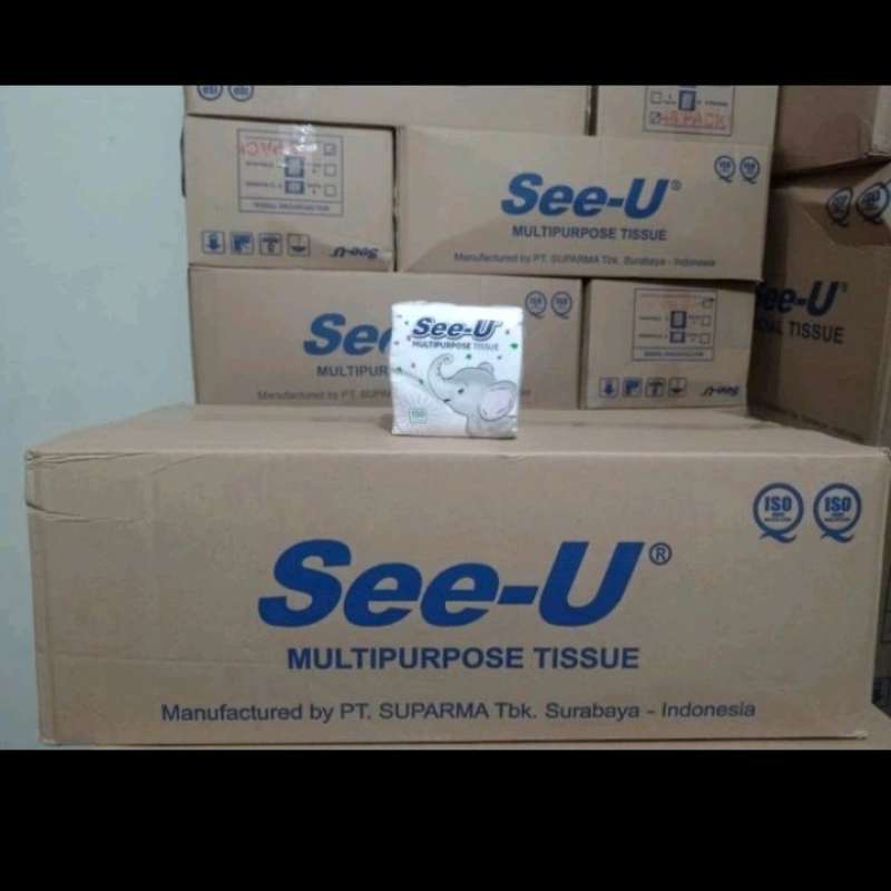 Jual Tissue See-U Multipurpose Pop Up Gajah Series -Kartonan isi 48 ...