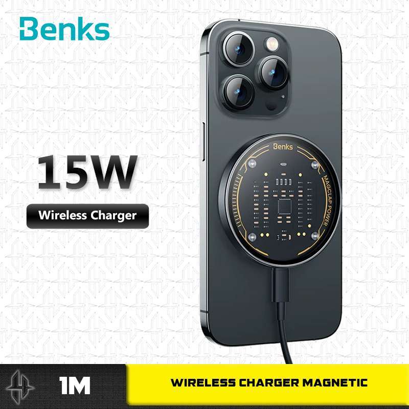 Jual BENKS W09 Visible Power Wireless Charger Magsafe Fast Charging 15W di Seller HimTech ...