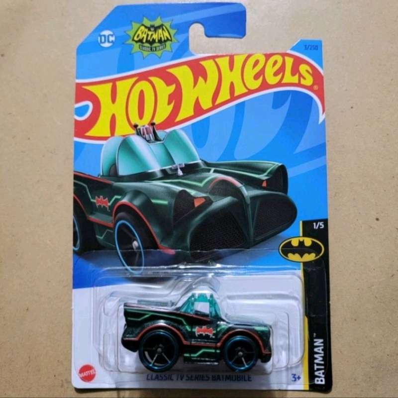 Jual HOT WHEELS CLASSIC TV SERIES BATMOBILE / BATMAN [ GREEN ] di ...