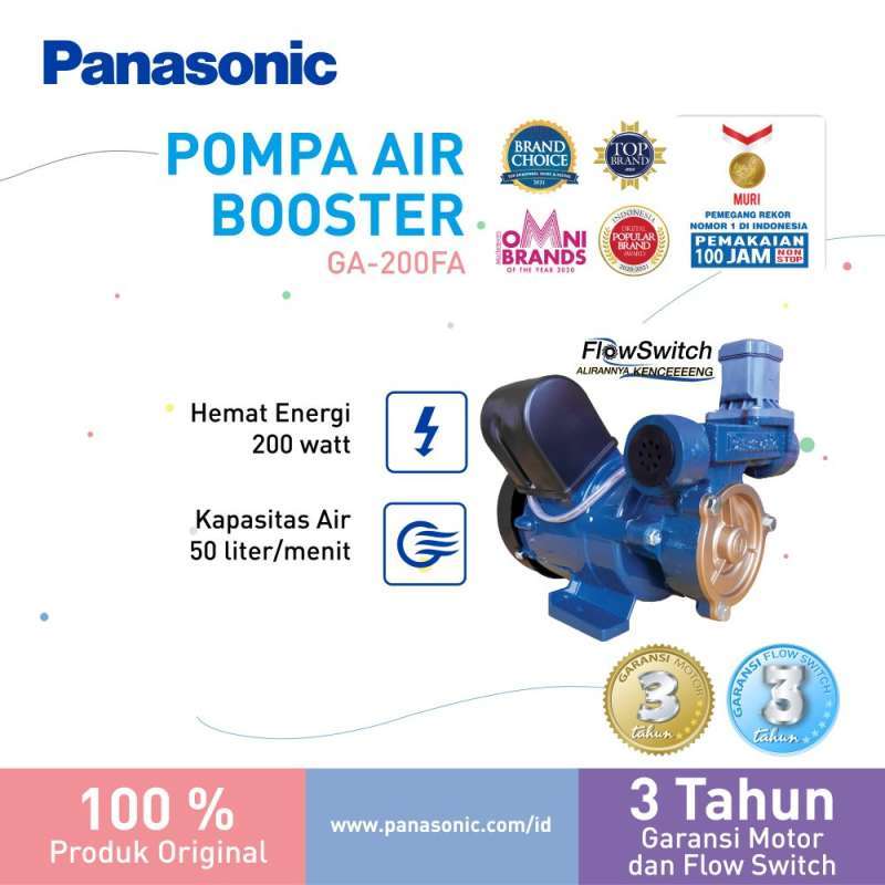 Promo Panasonic Ga-200fa - Pompa Pendorong / Booster Pump Diskon 11% Di ...