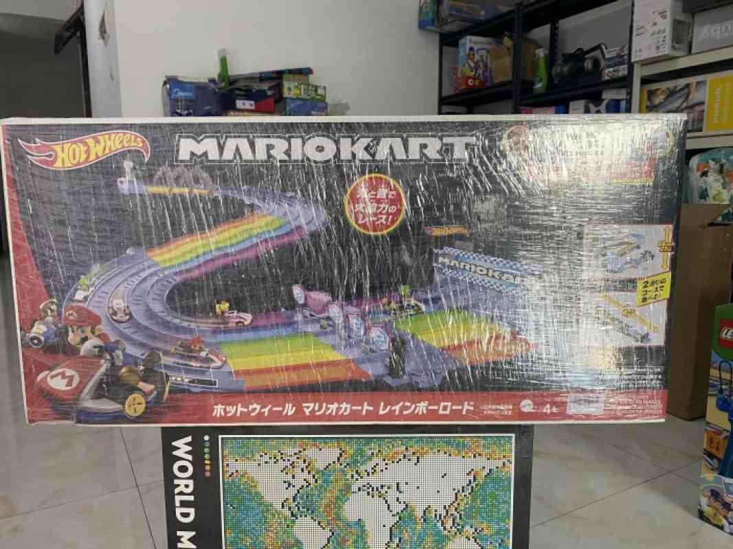 Promo Hot Wheels Mario kart Rainbow Road Raceway Track Set - Multicolor ...