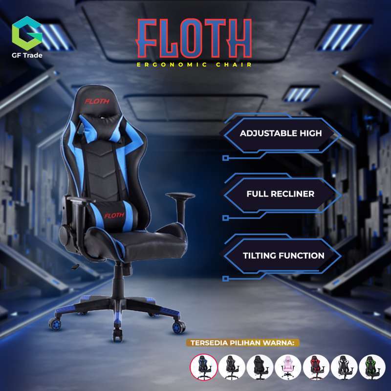 Jual Floth Gaming Chair Premium Quality Gaming Chair FLH-098 (BARU) di ...