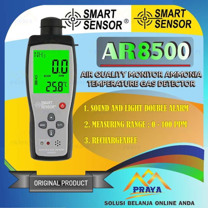 Jual BARU ! Ammonia Gas Detector Smart Sensor AR8500 NH3 Amonia AR-8500 ...