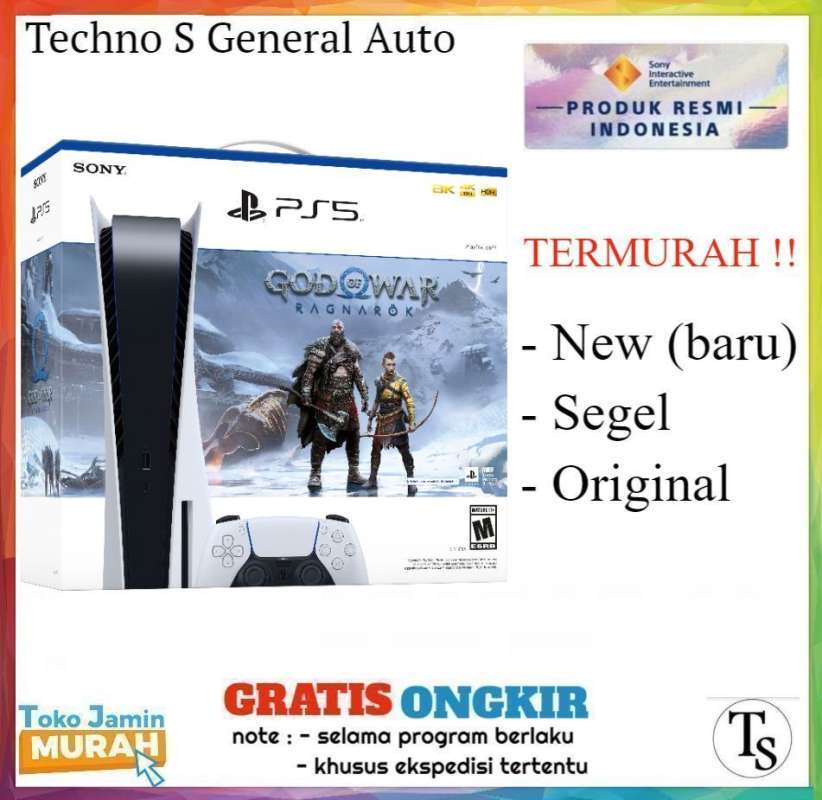 Jual PS5 Sony Playstation 5 Console PS 5 Bundle God of War Ragnarok Edition di Seller General ...