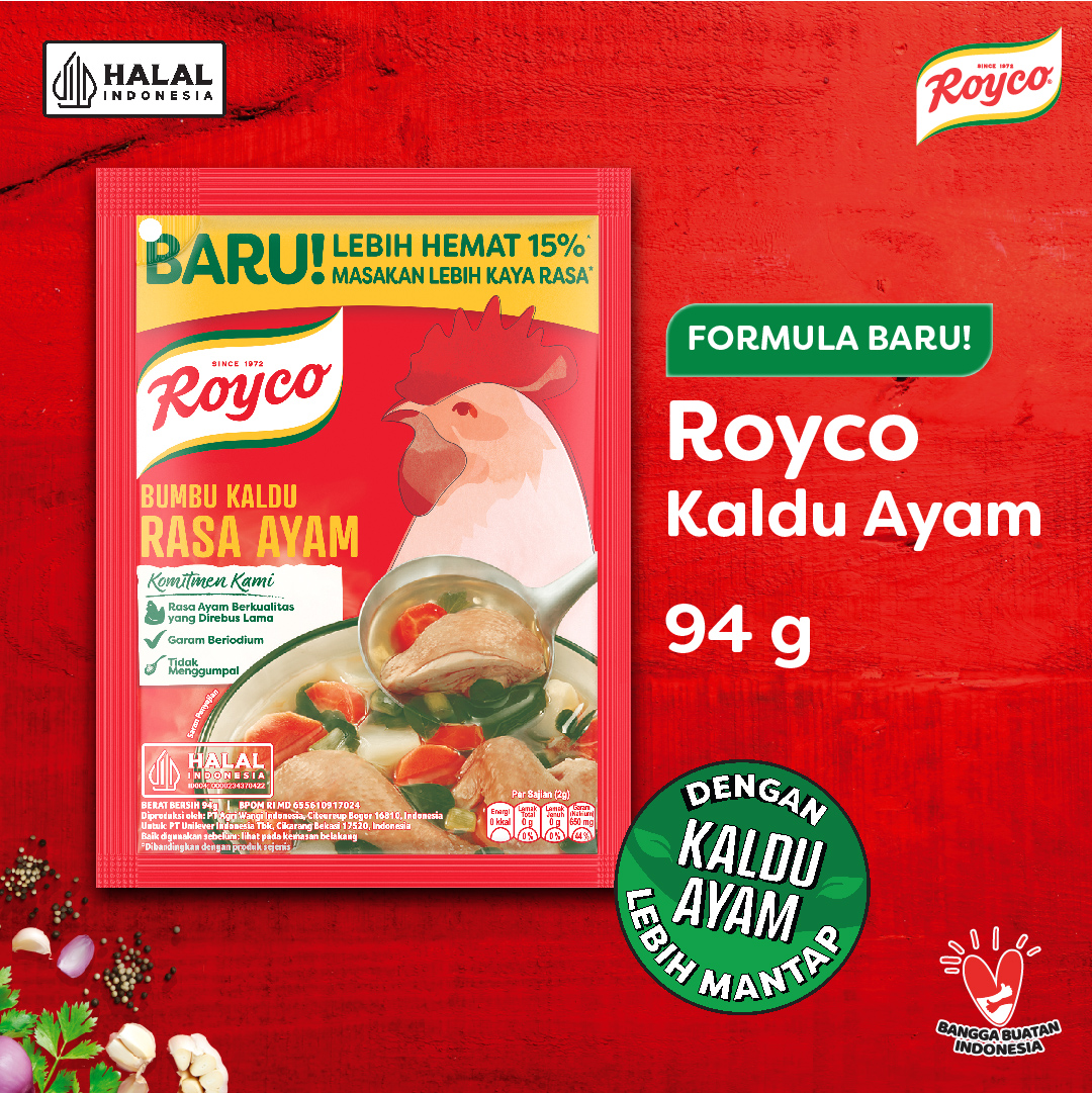 Promo Royco Bumbu Kaldu Ayam 94 G Diskon 9% Di Seller Unilever Id ...