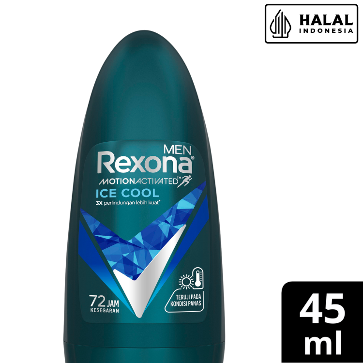 Promo Rexona men Ice Cool Roll-on Deodorant 45 Ml Diskon 27% Di Seller Unilever Store Official ...