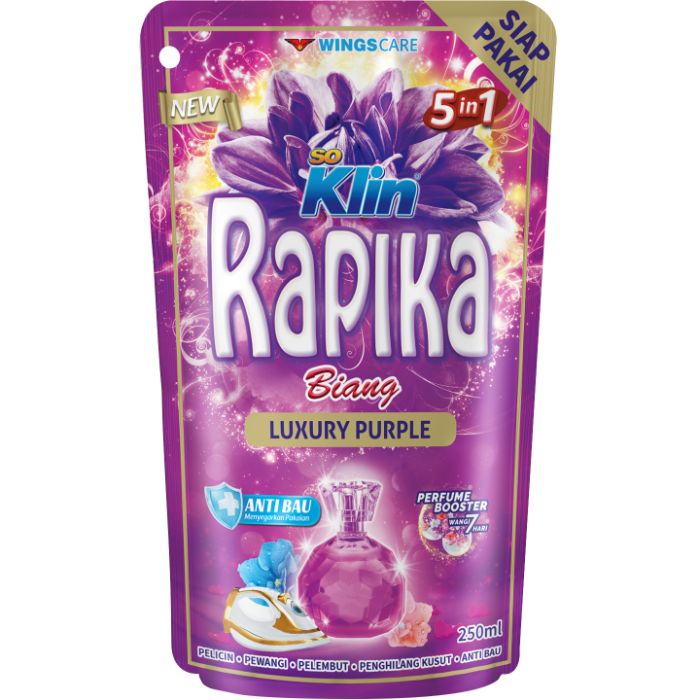 Promo Rapika Biang Pelicin Pakaian Luxury Purple 250 Ml Diskon 38% Di ...