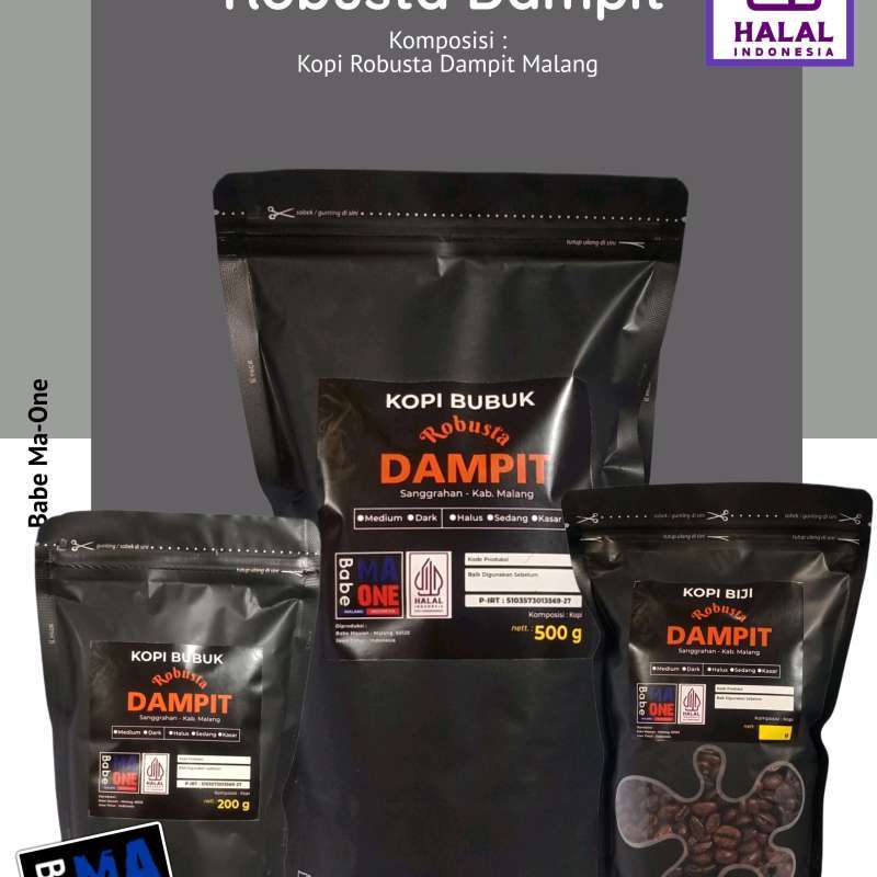 Jual Kopi Bubuk Robusta Dampit 200g Di Seller Babe Ma One - Purwodadi ...