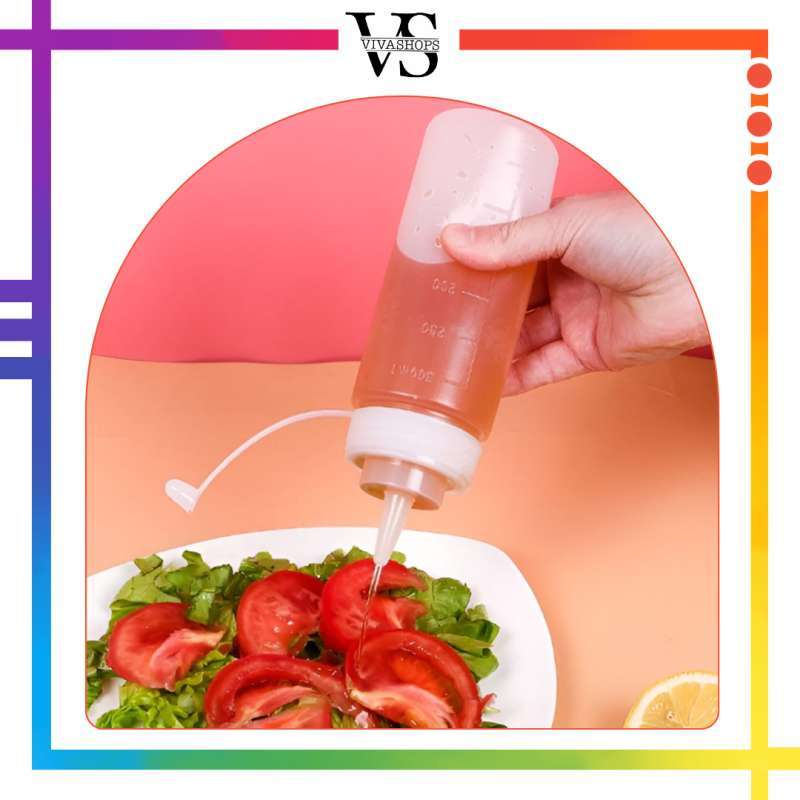 Jual Botol Saus Plastik Kecap Dengan Angka Garis Putih Refillable ...