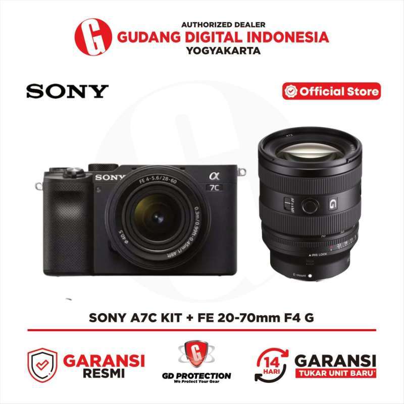 Promo Sony ILCE-A7C KIT + SEL2070G Diskon 11% di Seller Gudang Digital Online Official Store ...