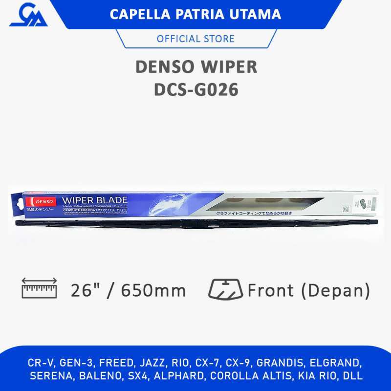 Jual Denso Wiper Dcs-g026 Cr-v Gen-3 Freed Jazz Rs Rio Cx-7 Cx-9 C ...