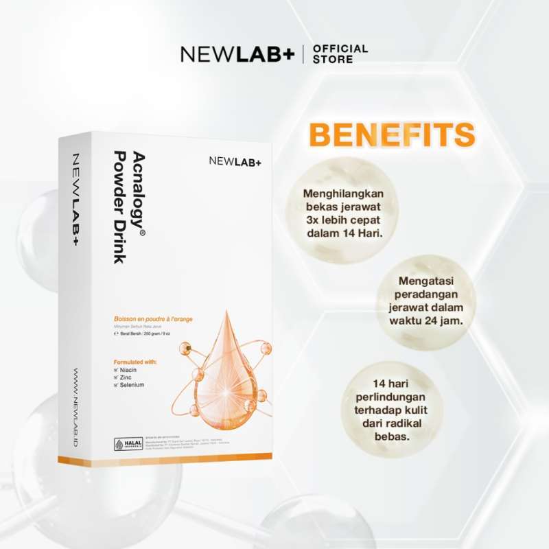 Promo Newlab Acnalogy Powder Drink 250gr - Newlab Obat Minum Jerawat ...