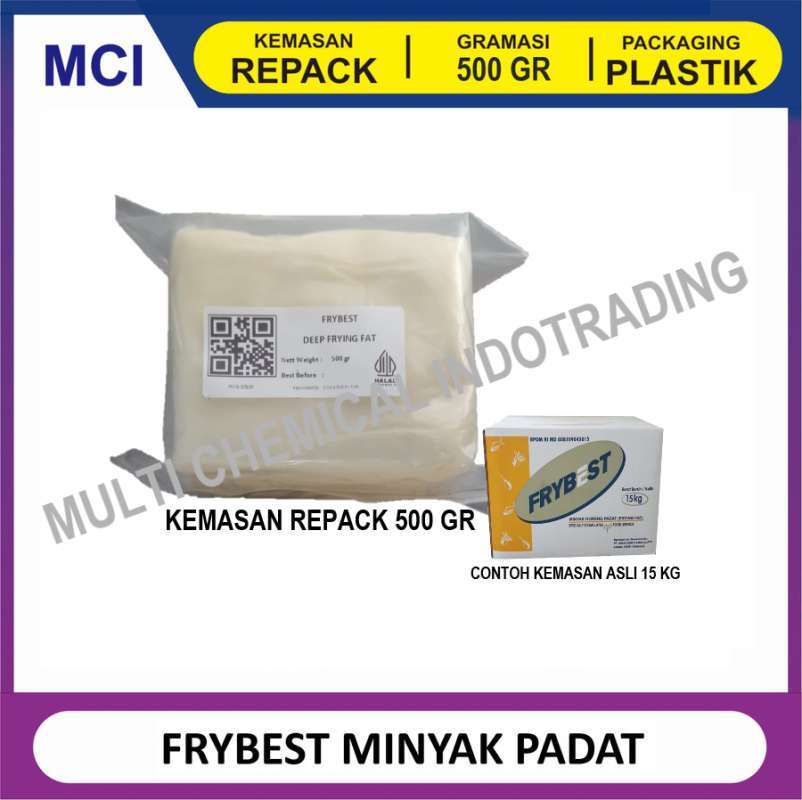Jual Frybest Minyak Goreng Padat Repack 500 Gr / Minyak Beku / Minyak ...