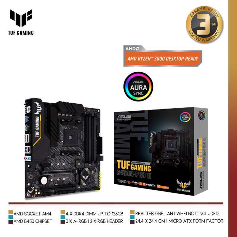 Jual Asus Tuf Gaming B450m-pro Ii | Motherboard Amd B450 Am4 Micro Atx ...