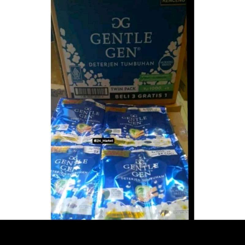 Jual Gentle Gen Deterjen Cair Morning Breeze | Biru Sachet - 80 Ml ...
