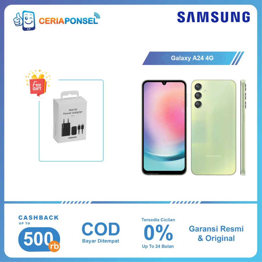 Promo Samsung Galaxy A Lte Gb Helio G Garansi Resmi Silver