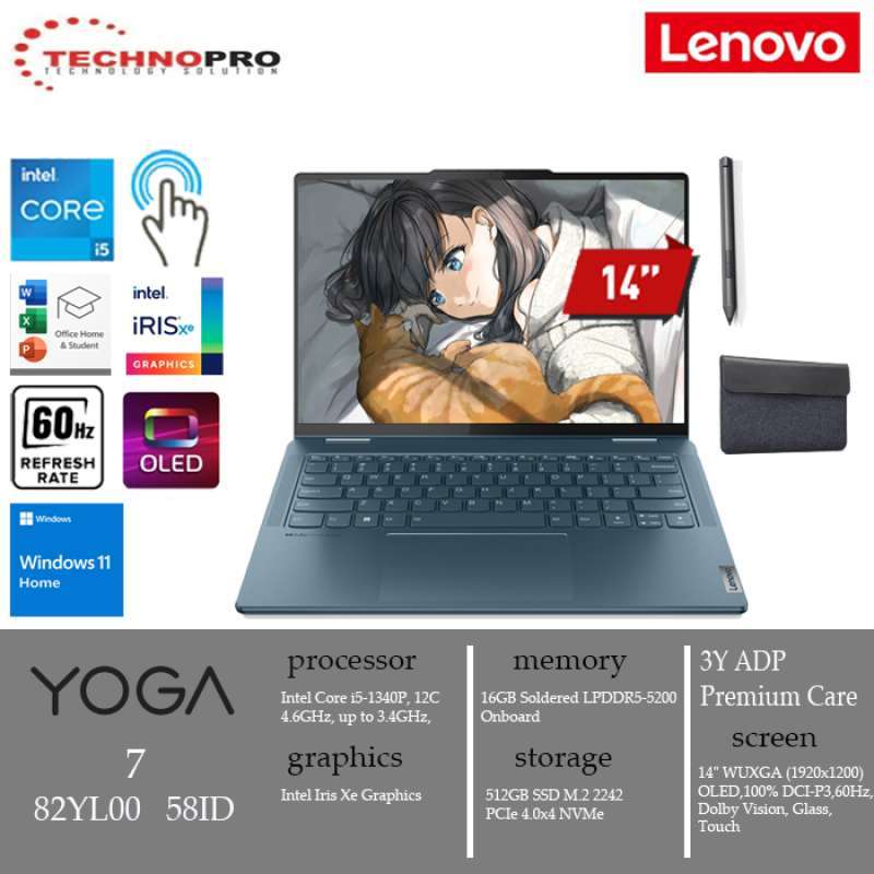 Jual Lenovo Yoga Irl Id Intel Core I P Iris Xe Gb Gb Ssd Windows Home Ohs