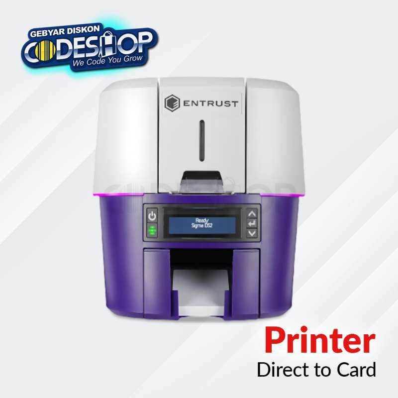 Jual Entrust Sigma Ds2 Printer Id Card Cetak Kartu Pvc 300dpi Usb Lan ...