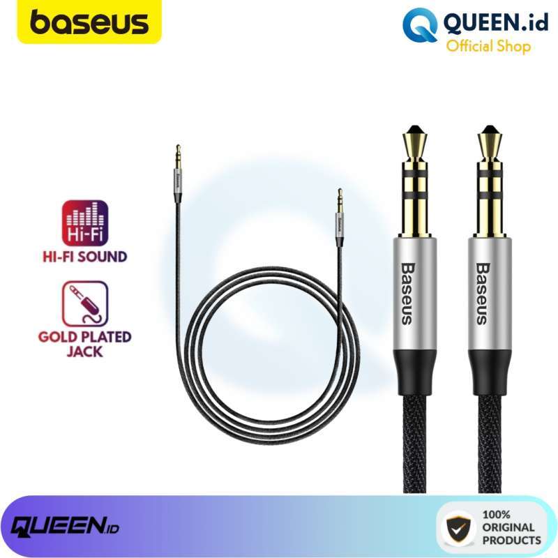 Jual Baseus Cable AUX 3.5mm Audiojack 1M - Kabel AUX 3.5mm Baseus 100cm ...