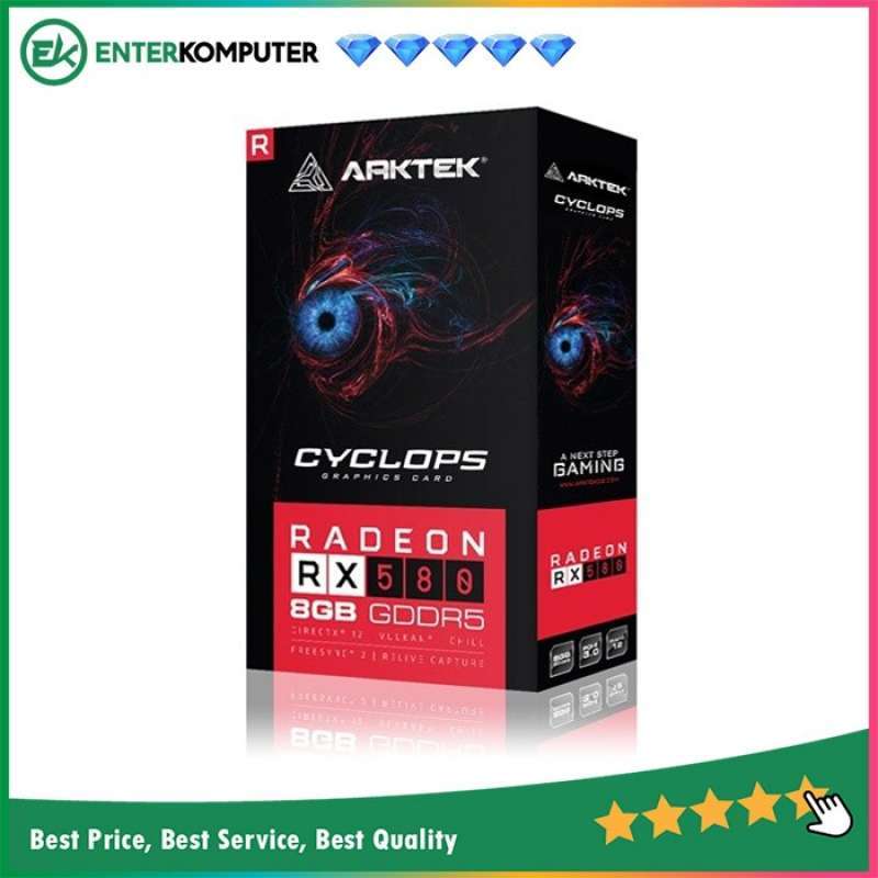 Jual Arktek Radeon Rx 580 8gb Gddr5 Cyclops Di Seller Enter Komputer Official Store - Mangga Dua ...