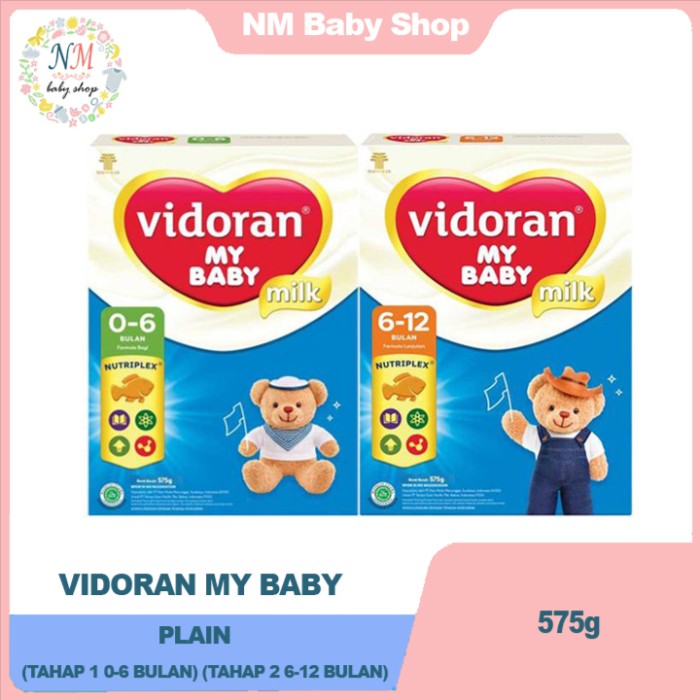 Jual VIDORAN MY BABY TAHAP 1 0-6 BULAN TAHAP 2 6-12 BULAN 575GR di ...
