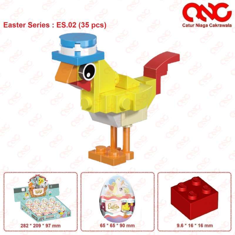 Jual CNC Brick Easter 12 in 1 , Lego Compatible ( Gacha / Gashapon ...