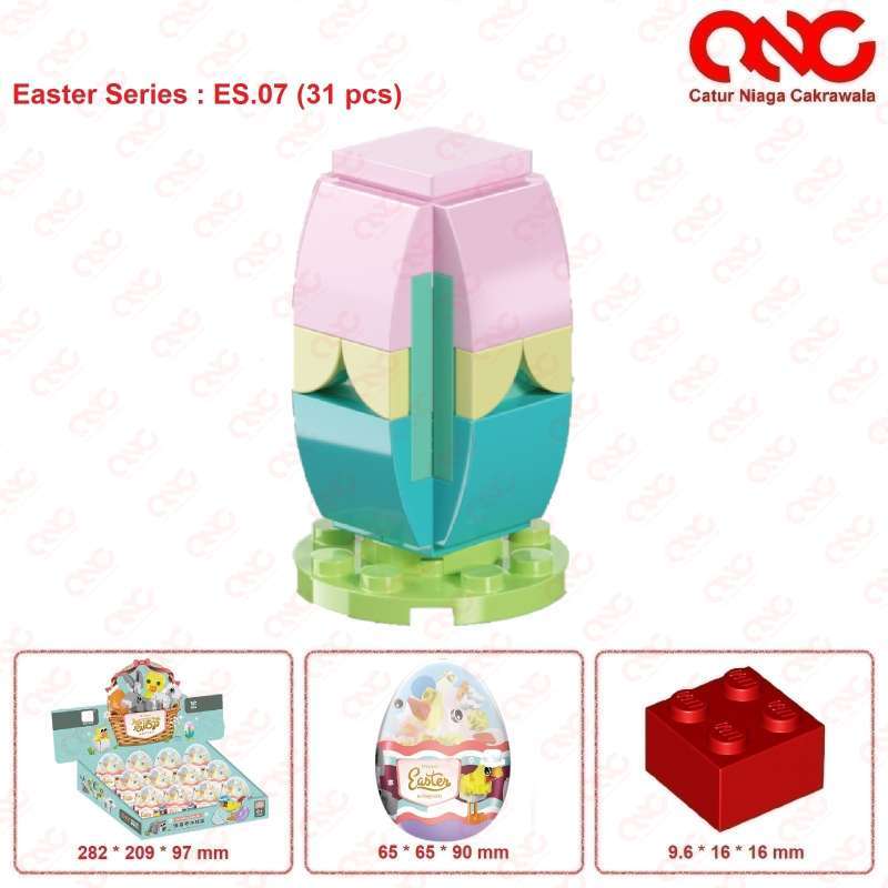 Jual CNC Brick Easter 12 in 1 , Lego Compatible ( Gacha / Gashapon ...