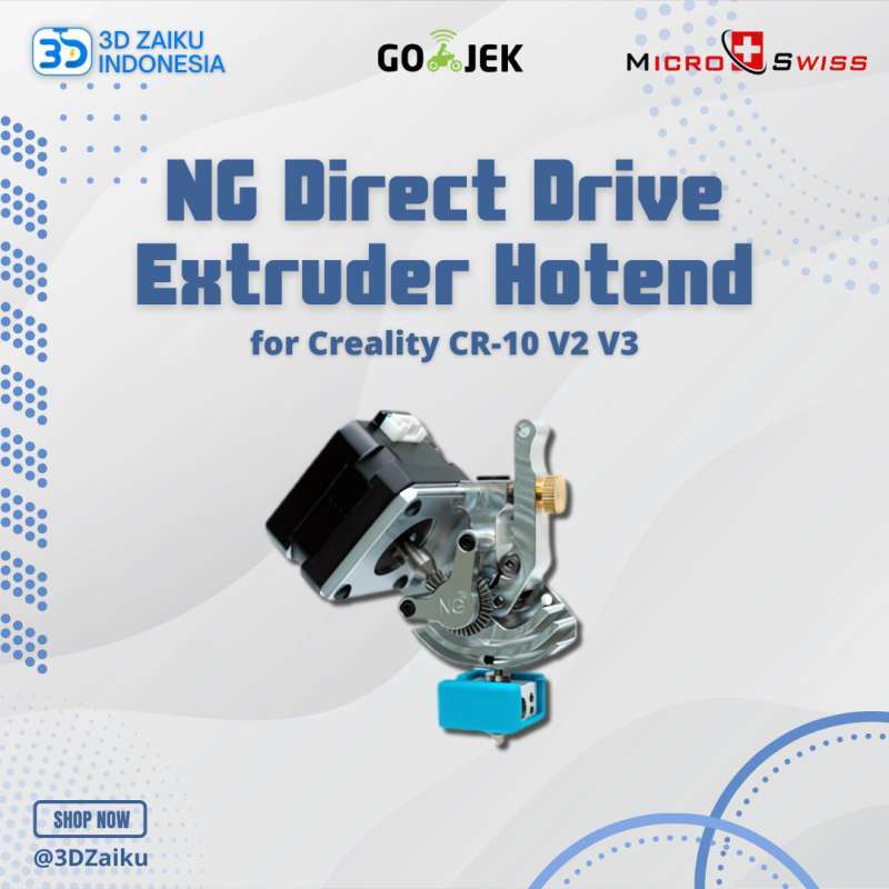 Jual Micro Swiss Ng Direct Drive Extruder Hotend For Creality Cr-10 V2 ...