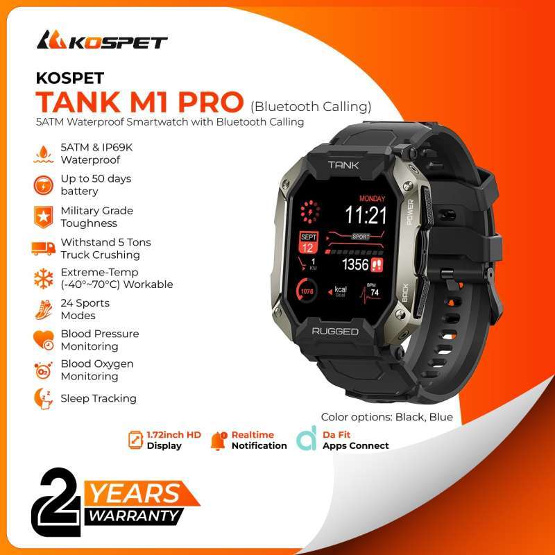 Jual Kospet Tank M1 Pro Rugged Smartwatch di Seller Kospet Official ...