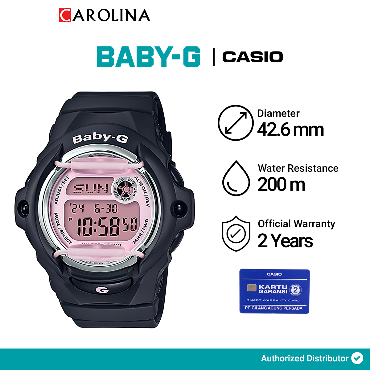 Promo Jam Tangan Wanita Casio BABY-G BG-169M-1D Action Series Pink ...