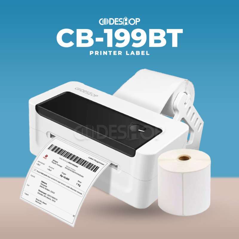 Jual Printer Resi Codeshop Cb-199bt Cetak Barcode Label Thermal Usb ...