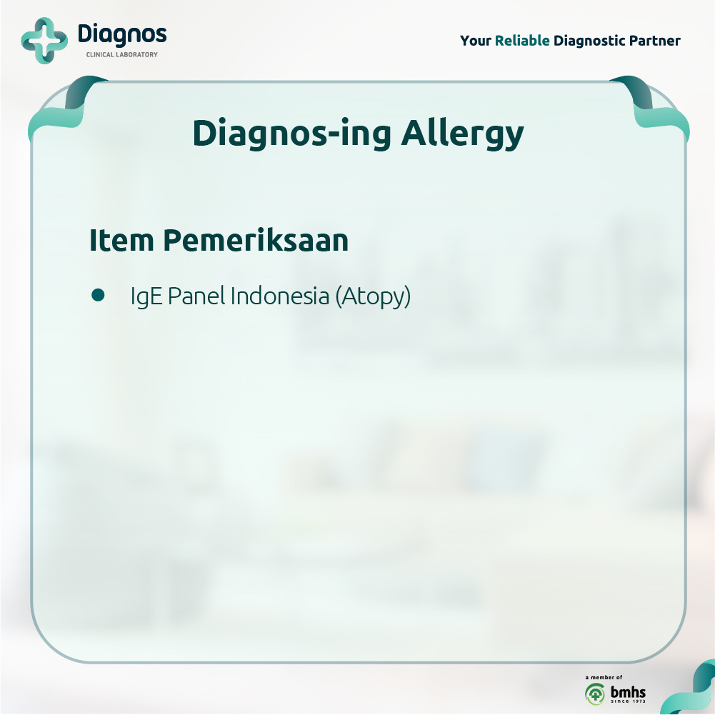 Promo Paket Pemeriksaan Alergi Ige - Diagnos Laboratorium Diskon 37% Di ...
