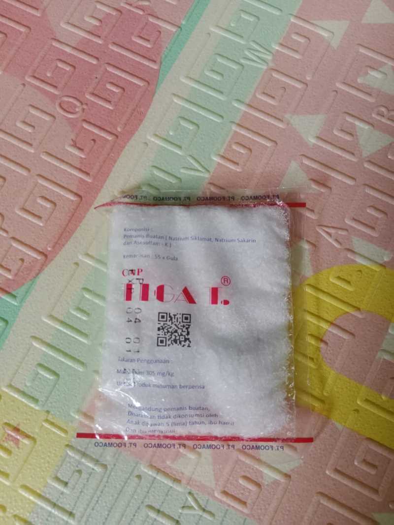 Jual Sari Manis Cap Tiga T Sachet Per 25g / Pemanis Buatan Berkualitas ...