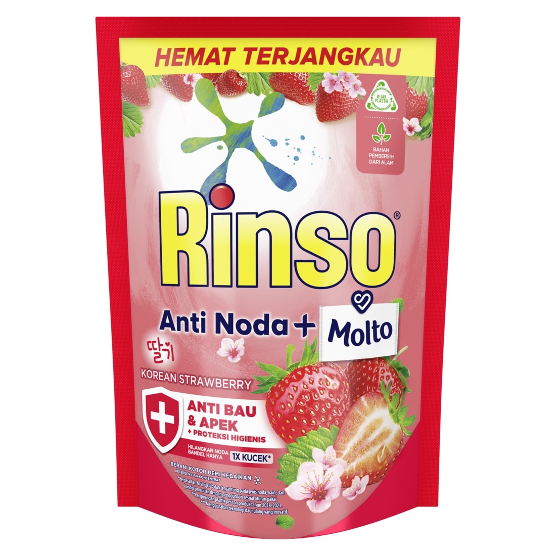 Promo Rinso Sensi Fresh Korean Strawberry Detergent Cair [510 Ml] Isi 3 ...