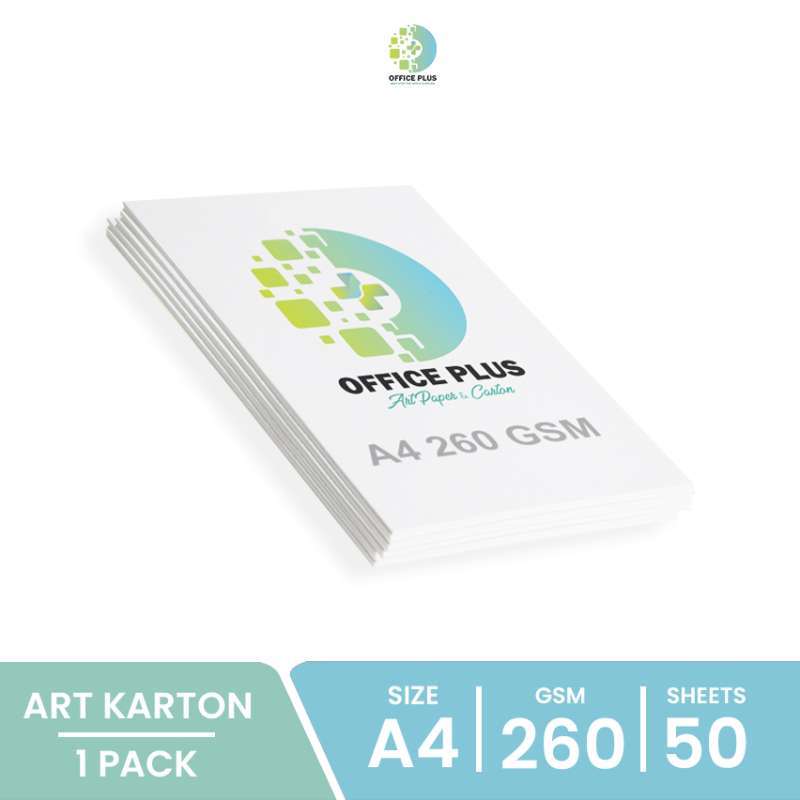 Promo Kertas Art Karton A4 260 Gsm (1 Pack/50 Sheets) - Office Plus ...