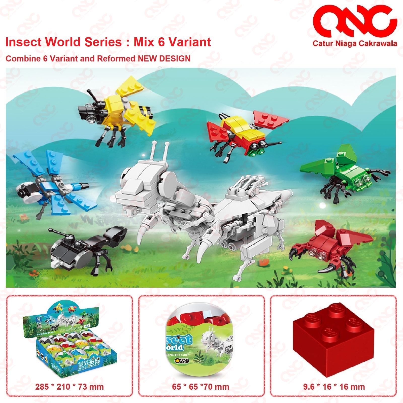 Promo CNC Bricks & Blocks - Insect World Series , LEGO Compatible ...