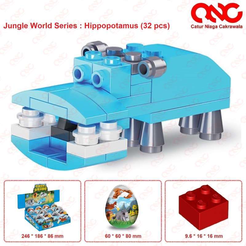 Jual Cnc Brick & Block - Jungle Animal Series , Lego Compatible ( Gacha ...