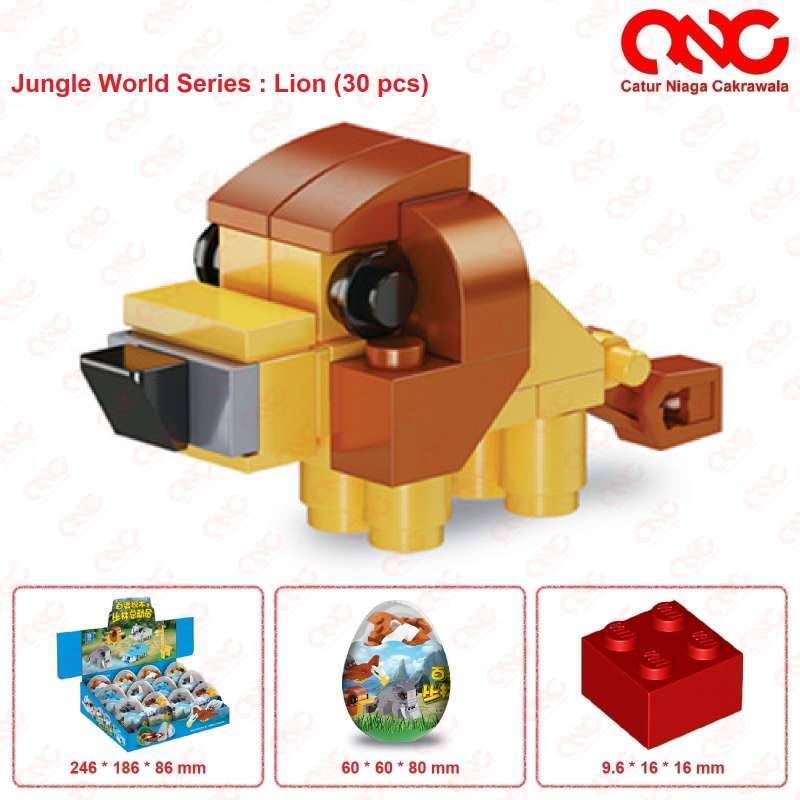 Jual Cnc Brick & Block - Jungle Animal Series , Lego Compatible ( Gacha ...