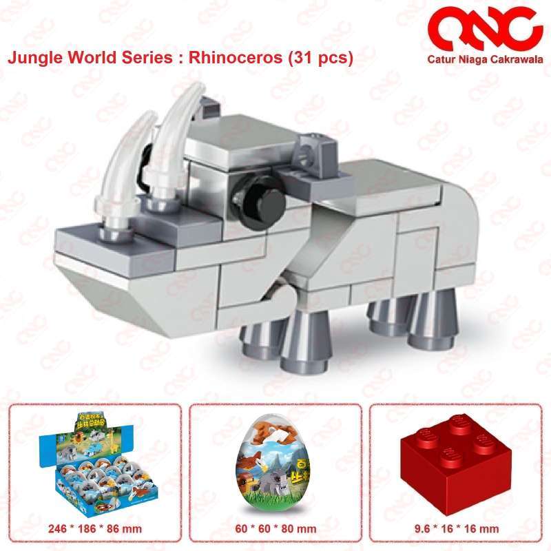 Jual Cnc Brick & Block - Jungle Animal Series , Lego Compatible ( Gacha ...