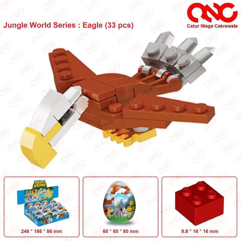 Jual Cnc Brick & Block - Jungle Animal Series , Lego Compatible ( Gacha ...