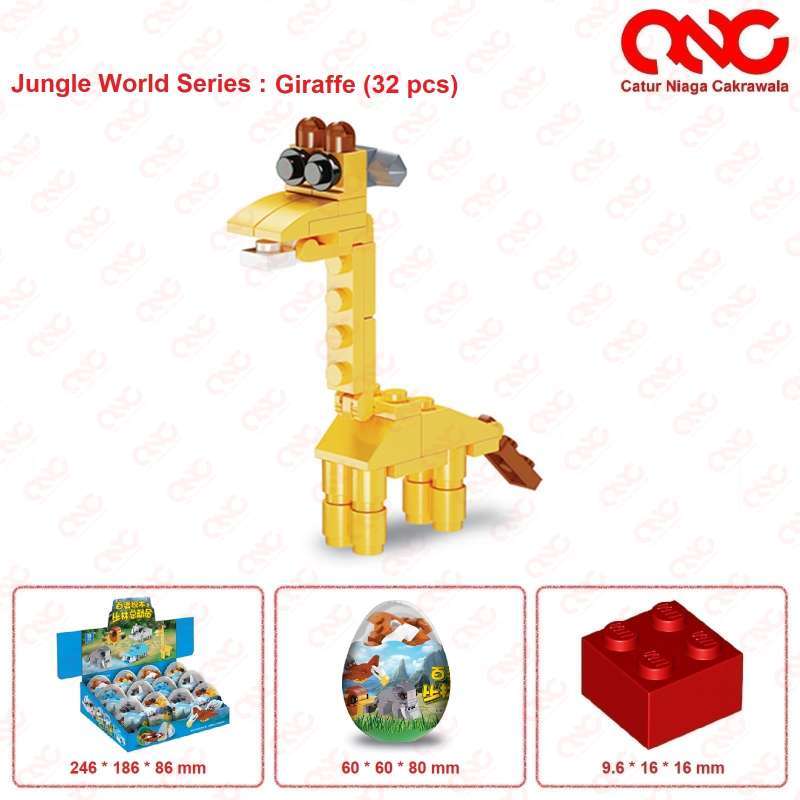 Jual Cnc Brick & Block - Jungle Animal Series , Lego Compatible ( Gacha ...