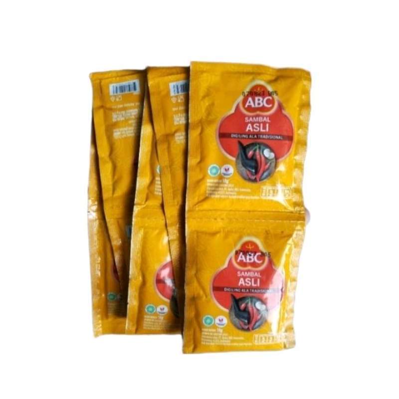 Promo Saus Sambal Asli Abc 15g Sachet Pack (isi 10 Pcs/30) 1 Dus Diskon ...